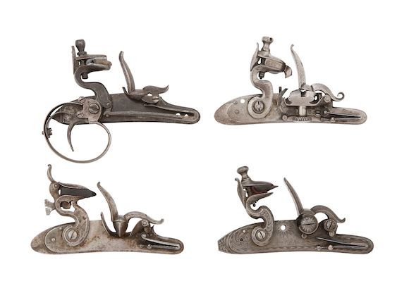 Bonhams : A Rare Aston's Patent Flintlock Mechanism For A Longarm