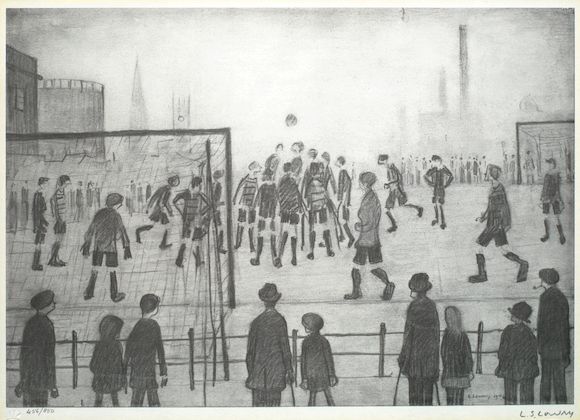 Bonhams : Laurence Stephen Lowry R.A. (British, 1887-1976) The Football ...