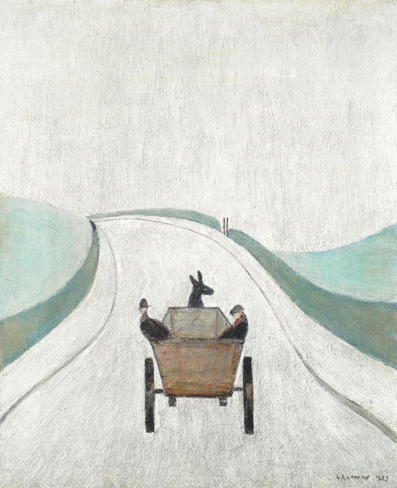Bonhams : Laurence Stephen Lowry R.A. (British, 1887-1976) The Cart ...