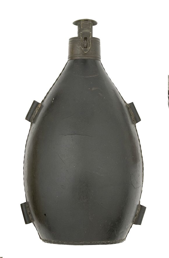 Bonhams : A Brass-Mounted Gunpowder Storage Flask, A Small French ...