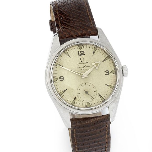 Bonhams : Omega. A stainless steel manual wind wristwatch Ranchero, Ref ...