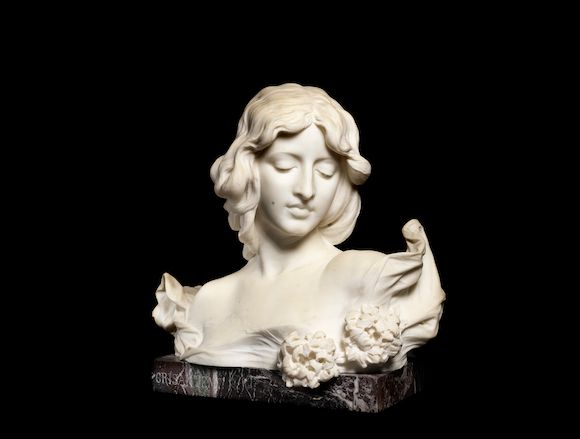 Bonhams : Ferdinando Vichi, Italian (1875-1945): A sculpted white ...