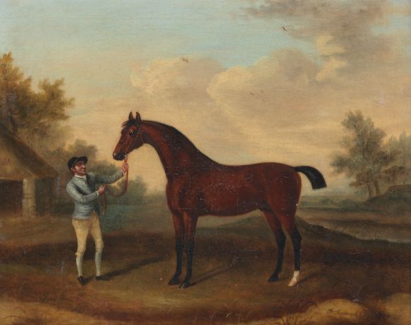 Bonhams : Francis Sartorius (London 1734-1804) 'Vestris' held by a jockey