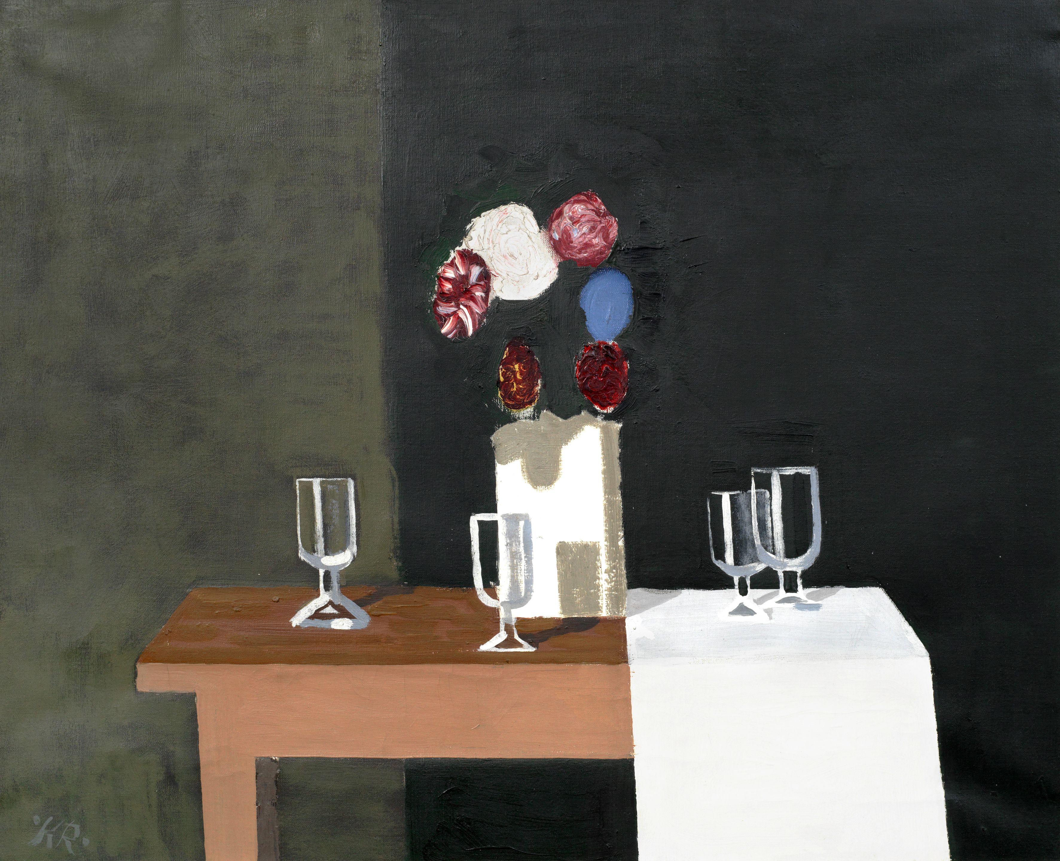 Bonhams : Kenneth Rowntree (British, 1915-2003) Still life with flowers ...