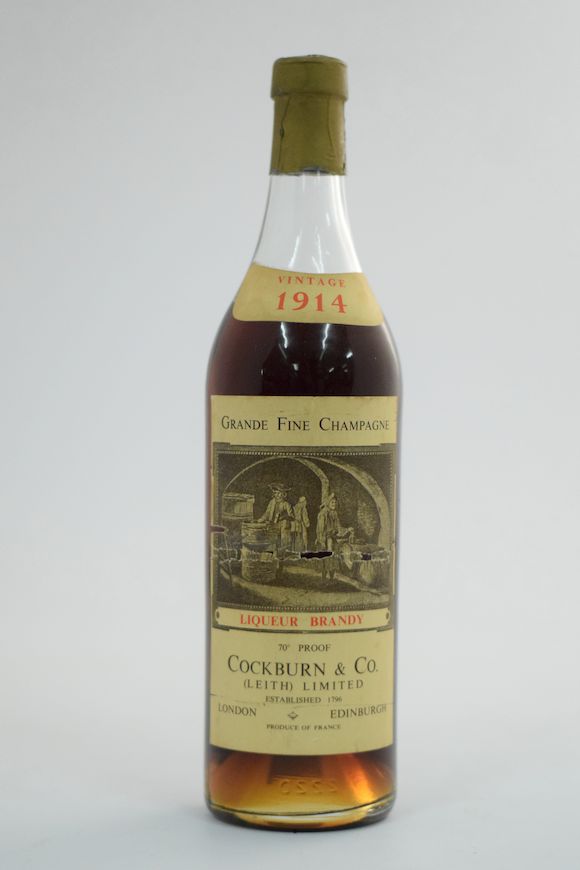 Bonhams : Grande Fine Champagne Liqueur Brandy 1914, Cockburn & Co ...