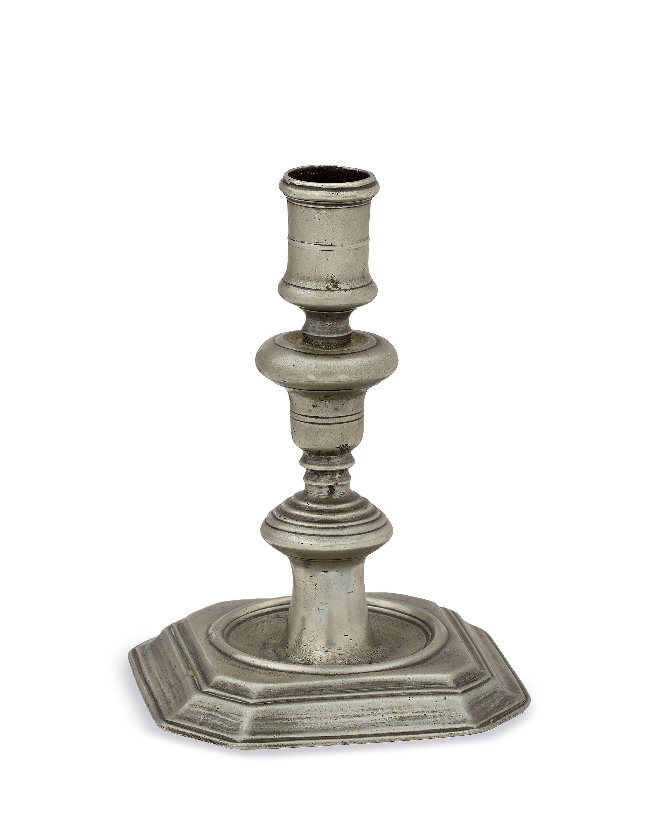 Bonhams : A William & Mary pewter candlestick, circa 1690 Probably ...