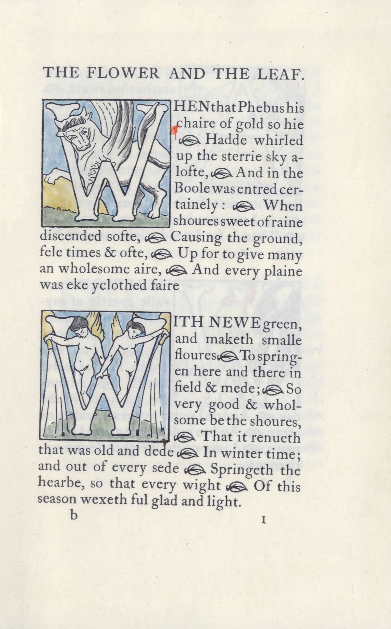 Bonhams : ESSEX HOUSE PRESS CHAUCER (GEOFFREY) The Flower and the Leaf ...