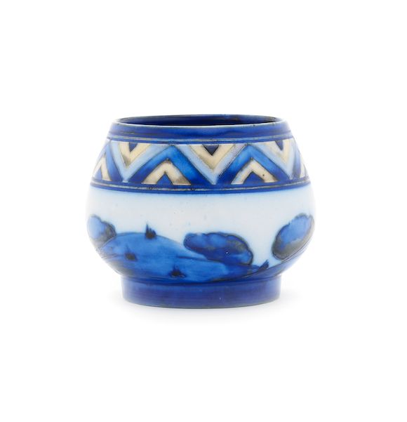 Bonhams : A William Moorcroft Miniature Vase in the 'Dawn' Pattern ...