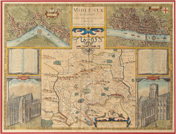 Bonhams Middlesex Speed John Midle Sex Described With The Most Famous Cities Of London And