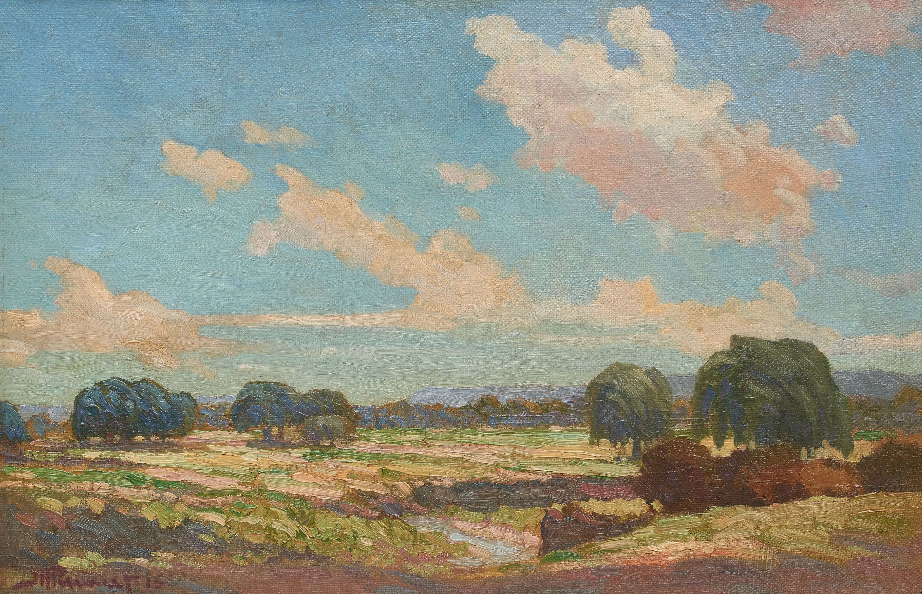 Bonhams : Jacob Hendrik Pierneef (South African, 1886-1957) Riverscape