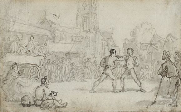 Bonhams : Thomas Rowlandson (London 1756-1827) A boxing match