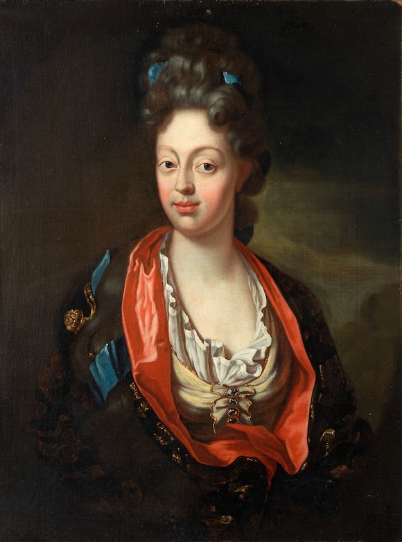 Bonhams : Attributed to Herman van der Myn (Amsterdam 1684-circa 1741 London) Portrait of a lady ...