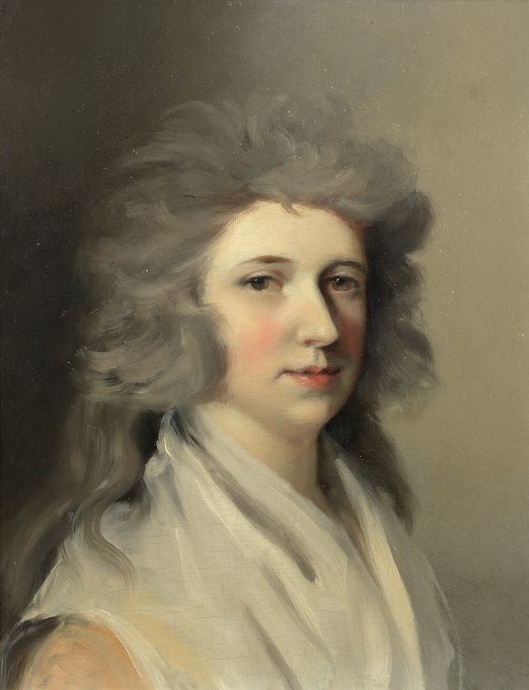 Bonhams : Henry Walton (British, 1746-1813) Portrait of a lady, bust length