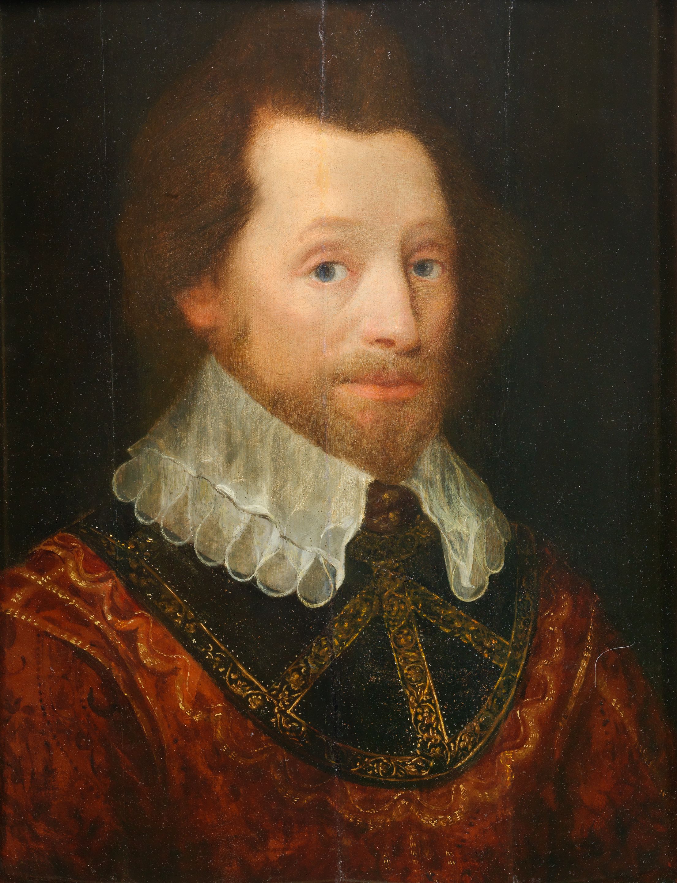 Bonhams : English School, 17th Century Portrait of a gentleman, bust ...