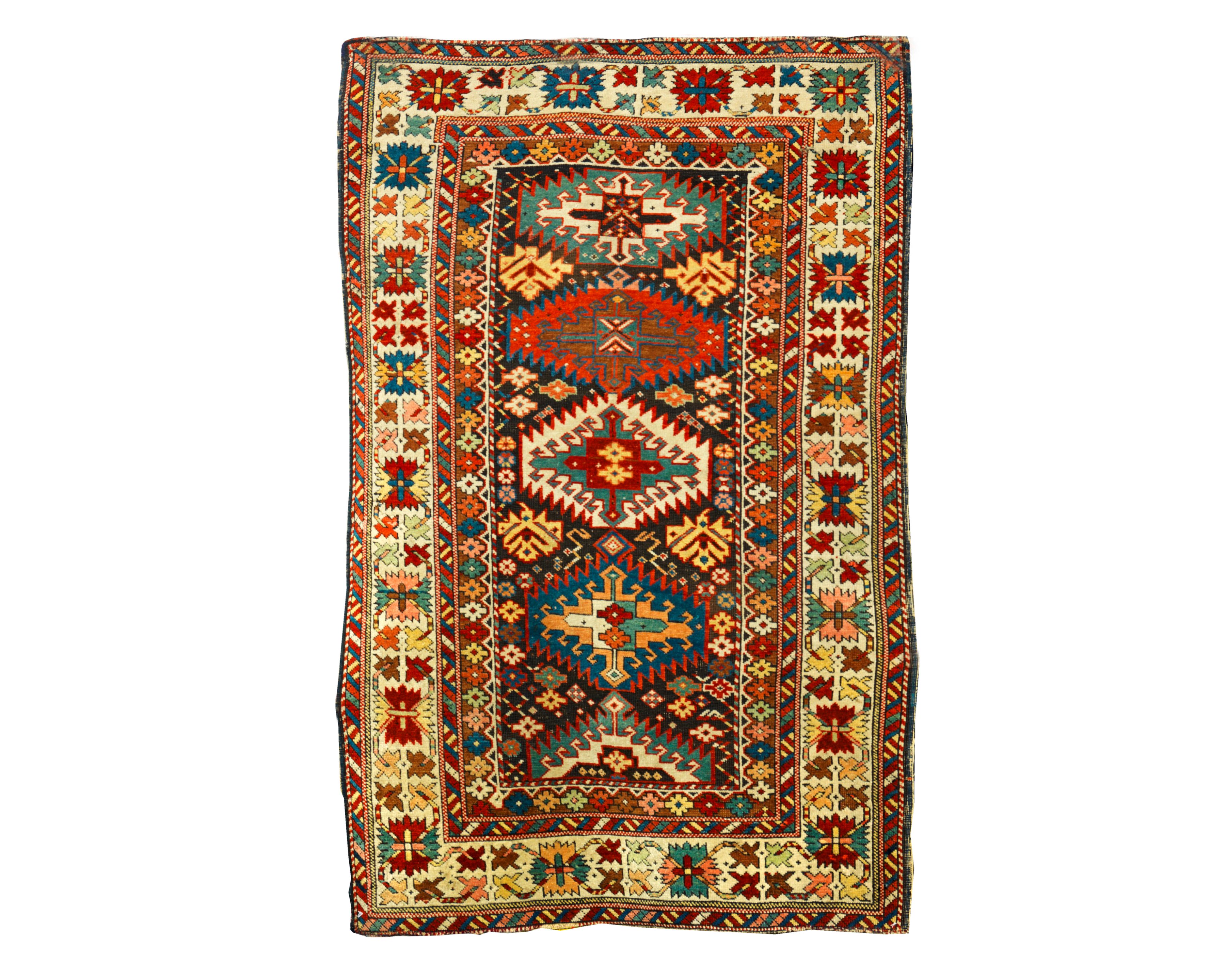 Bonhams : A Lesghi rug East Caucasus, 95cm x 150cm