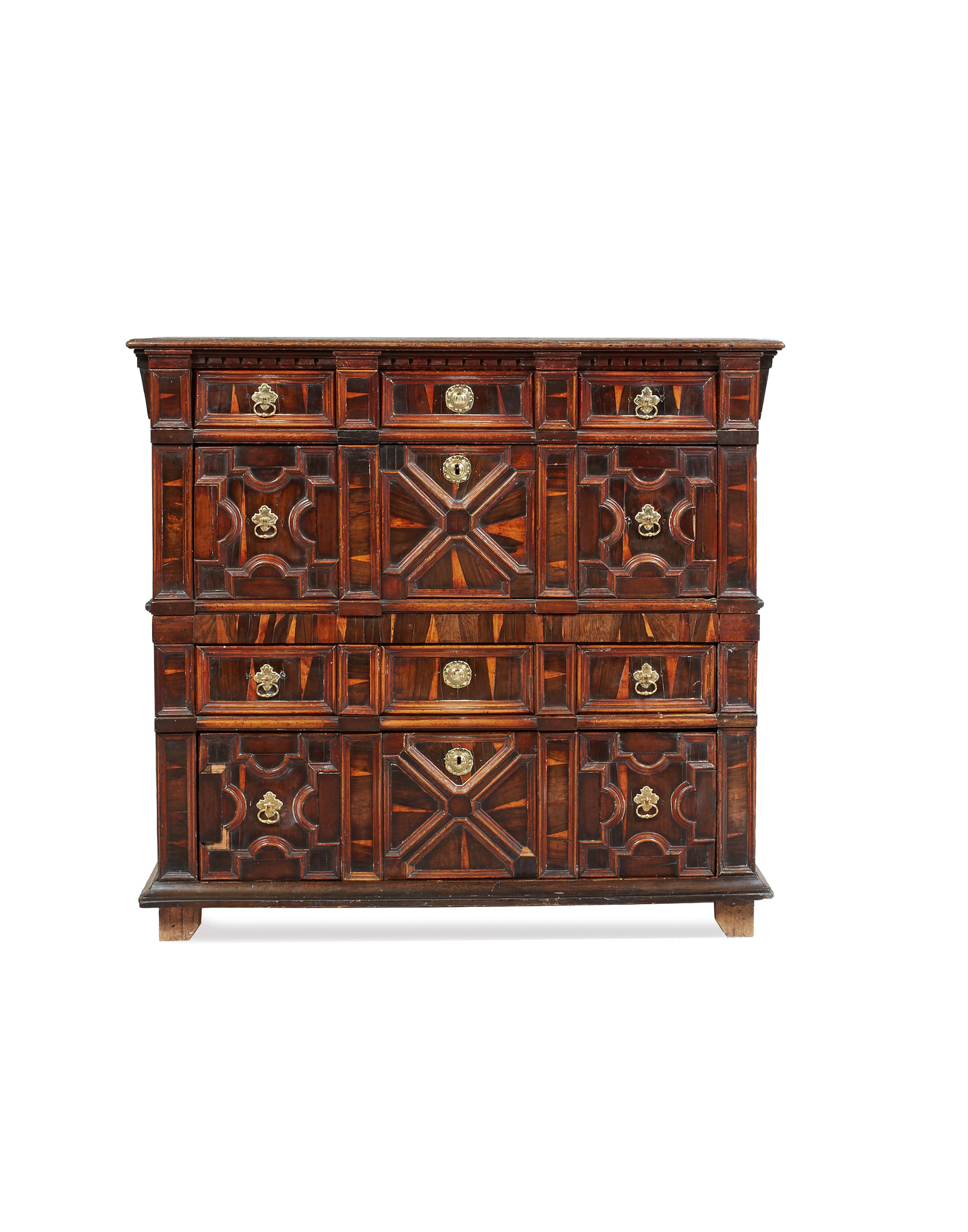 Bonhams : An impressive Charles II cocus-wood veneered and oak ...