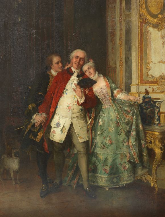 Bonhams : Carl Heinrich Hoff, the Elder (German, 1838-1890) The entreaty