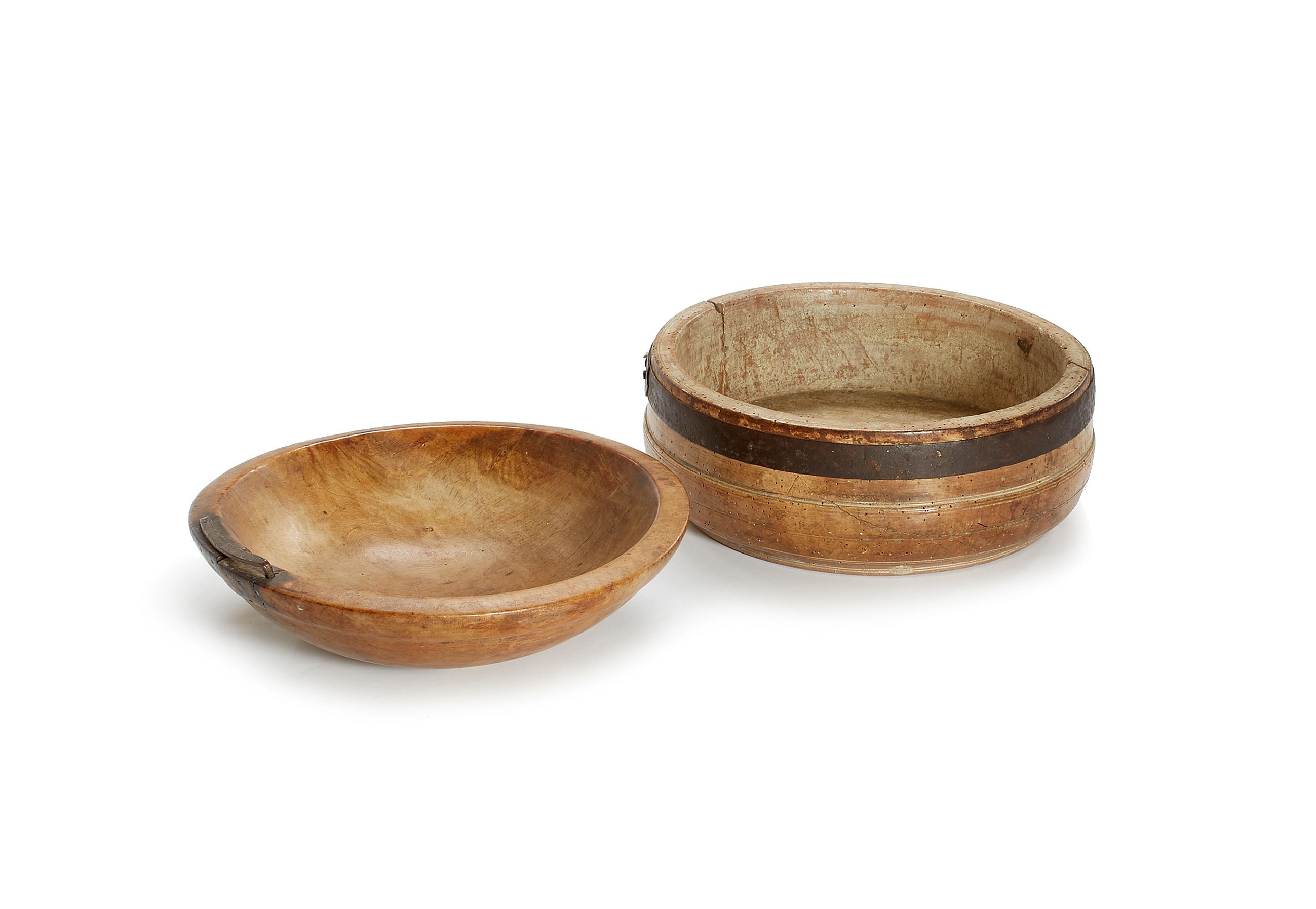 Bonhams : A George III sycamore chessel, English, circa 1800 (2)