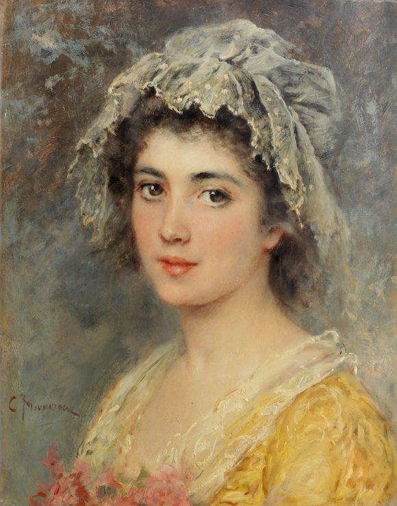 Bonhams : Konstantin Egorovich Makovsky (Russian, 1839-1915) Portrait ...