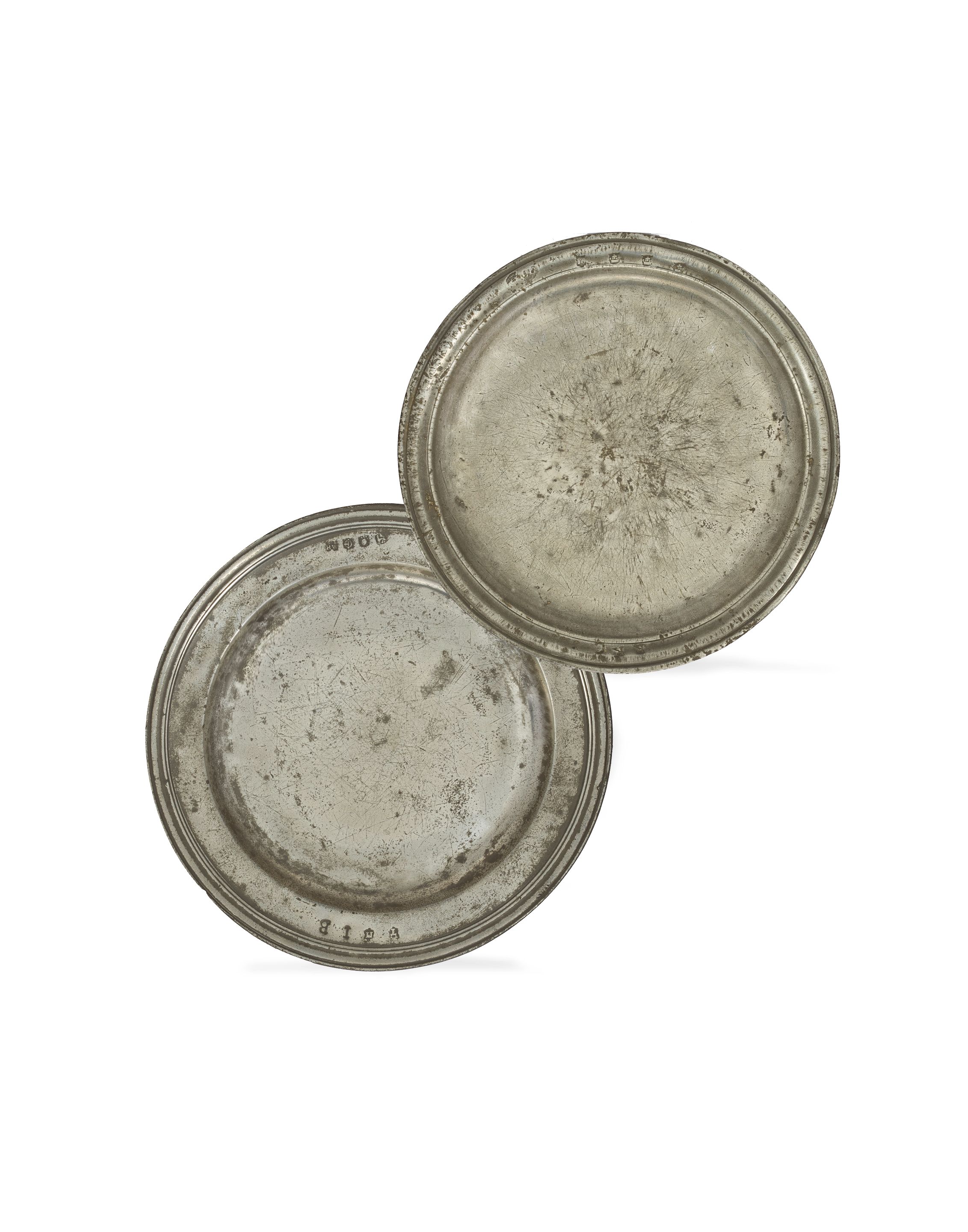 Bonhams : A Charles II pewter double-reeded narrow-rim plate, circa ...