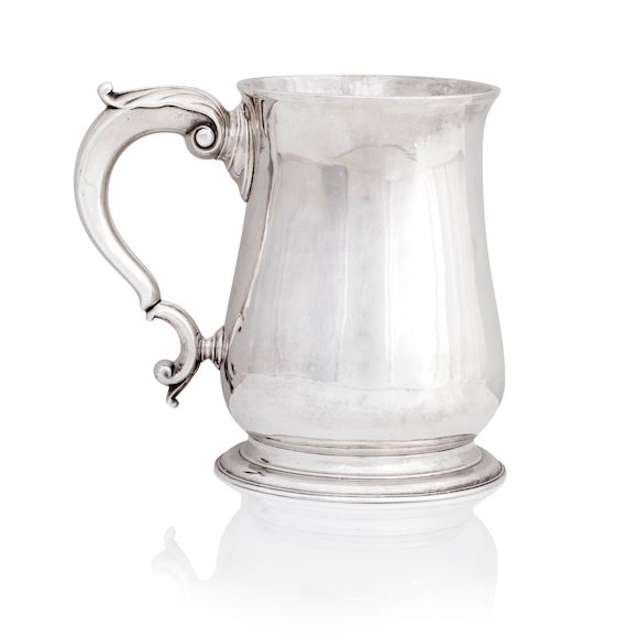 Bonhams : A LATE GEORGE II SILVER TANKARD BY BENJAMIN WEST, LONDON 1748