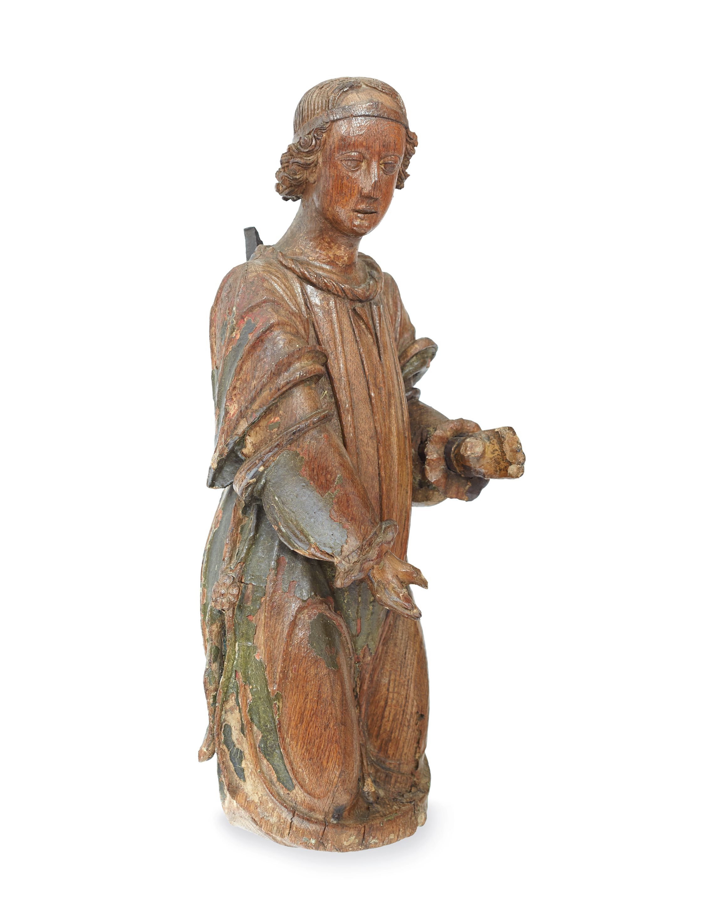 Bonhams : A fine early 16th century carved and polychrome-decorated oak ...