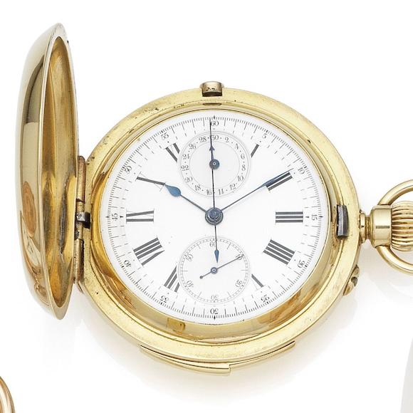 Bonhams An 18k Gold Keyless Wind Minute Repeating Chronograph Full