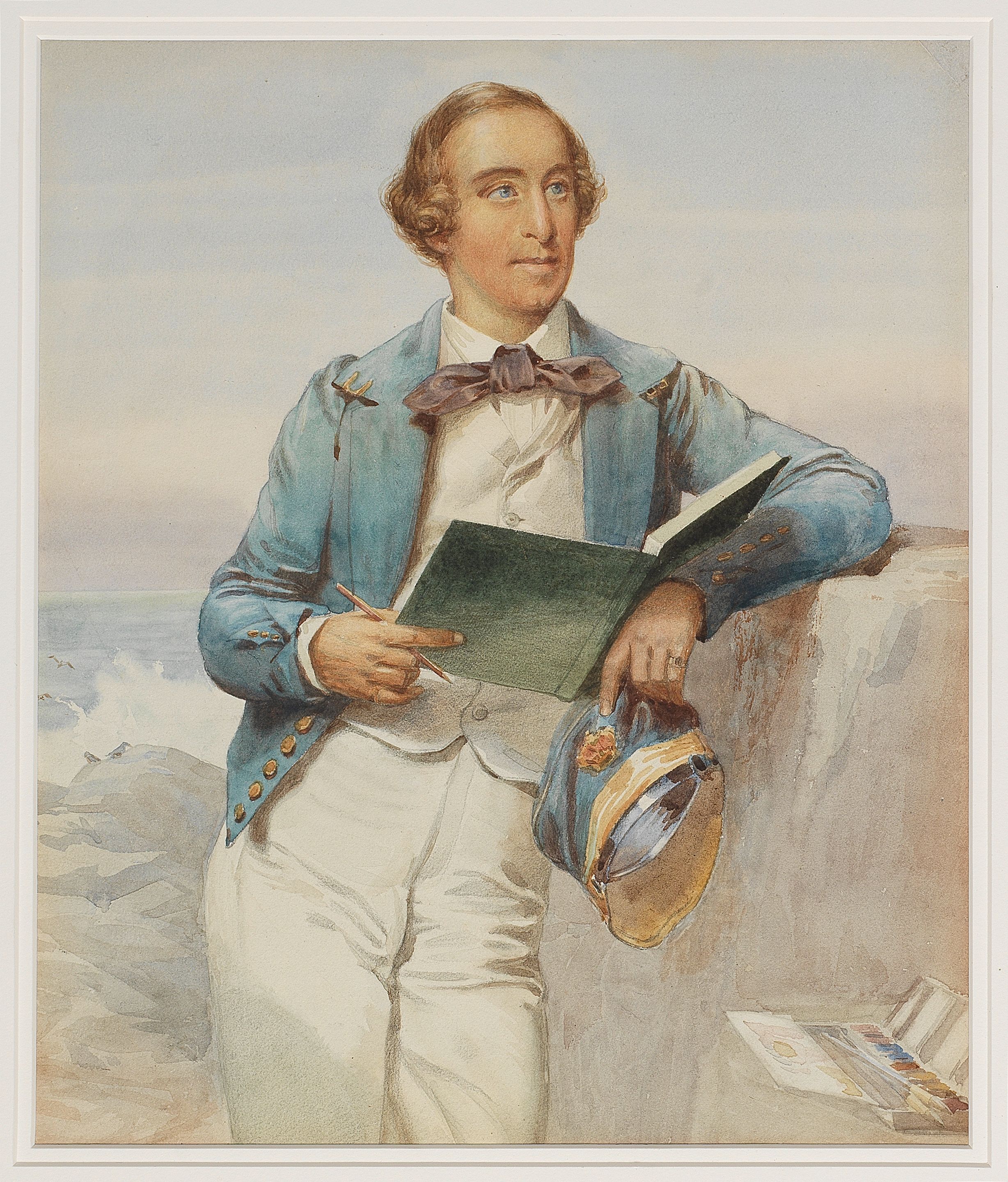 Bonhams : ANGAS (GEORGE FRENCH) Fine watercolour self-portrait of ...