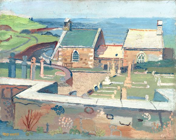Bonhams : Fred Yates (British, 1922-2008) Barnoon Cemetery, St Ives