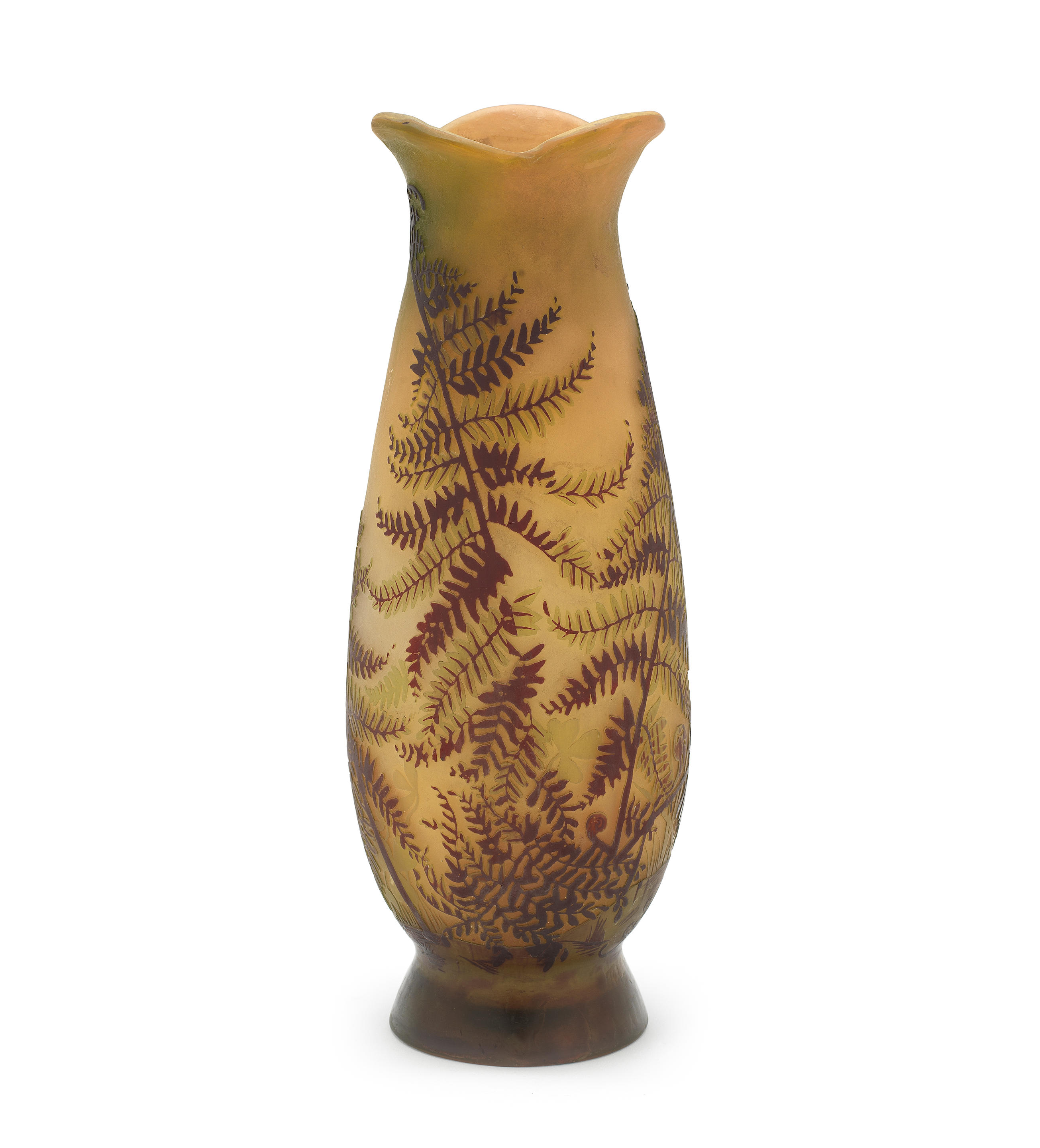 Bonhams An Emile Gallé Cameo Glass Vase Signed In Cameo Circa 1900