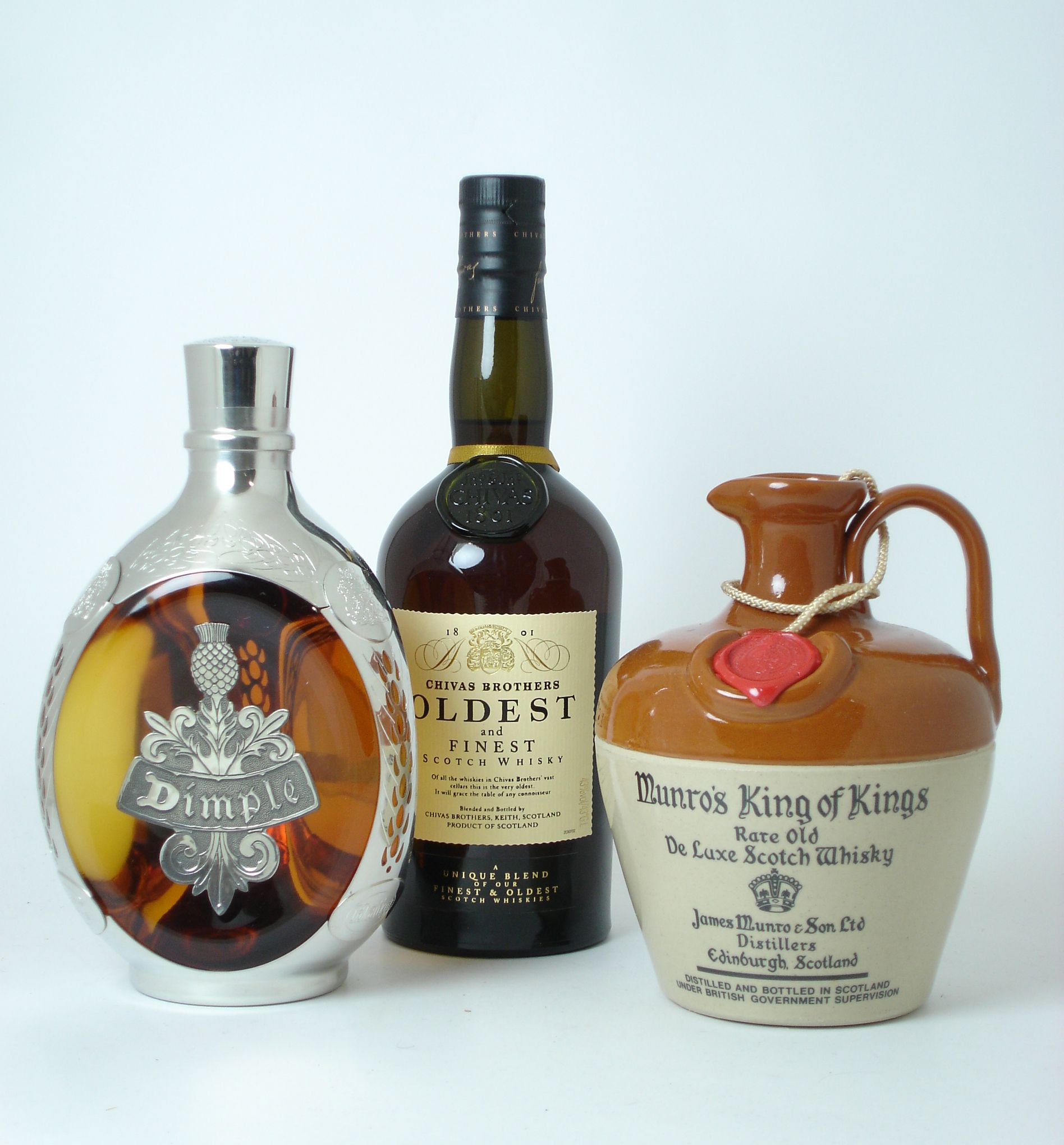 Bonhams : Dimple Royal Decanter-12 year old Chivas Brothers Oldest ...