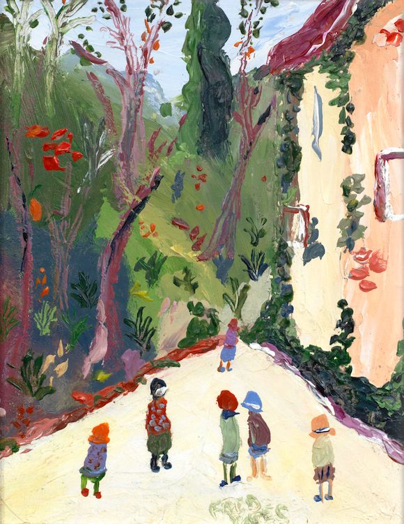 Bonhams : Fred Yates (British, 1922-2008) Afternoon stroll (together ...