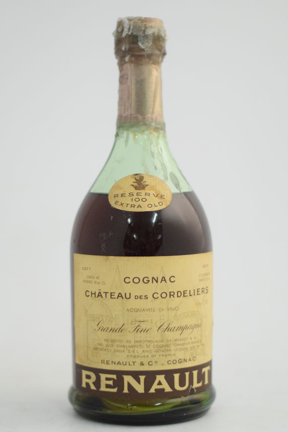 Bonhams : Renault Grande Fine Champagne Cognac Réserve 100 Extra Old ...