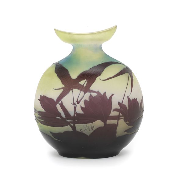 Bonhams : An Emile Gallé Cameo Glass Vase SIGNED IN CAMEO 'GALLE ...