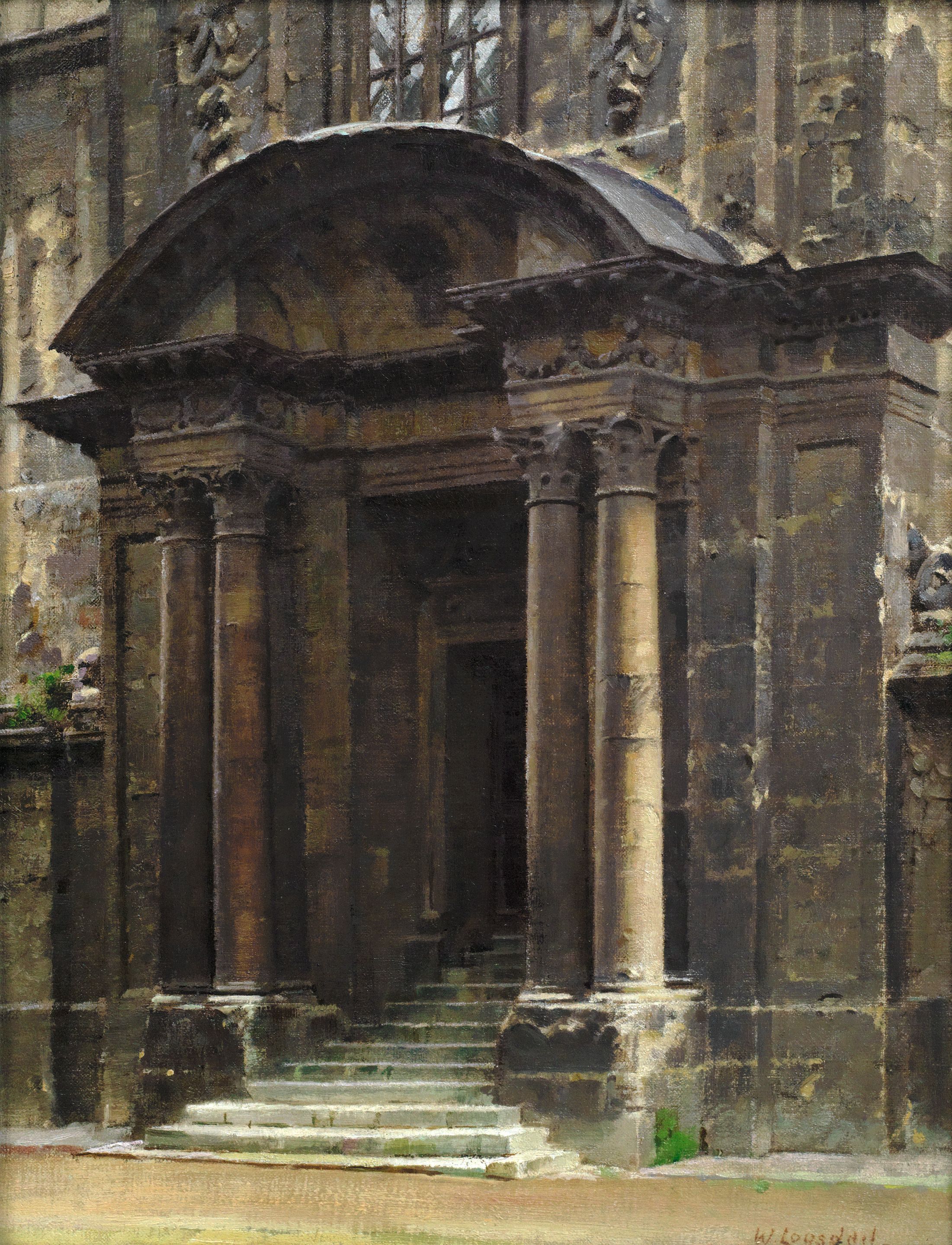 Bonhams : William Logsdail (British, 1859-1944) 'The Porch of the Old ...