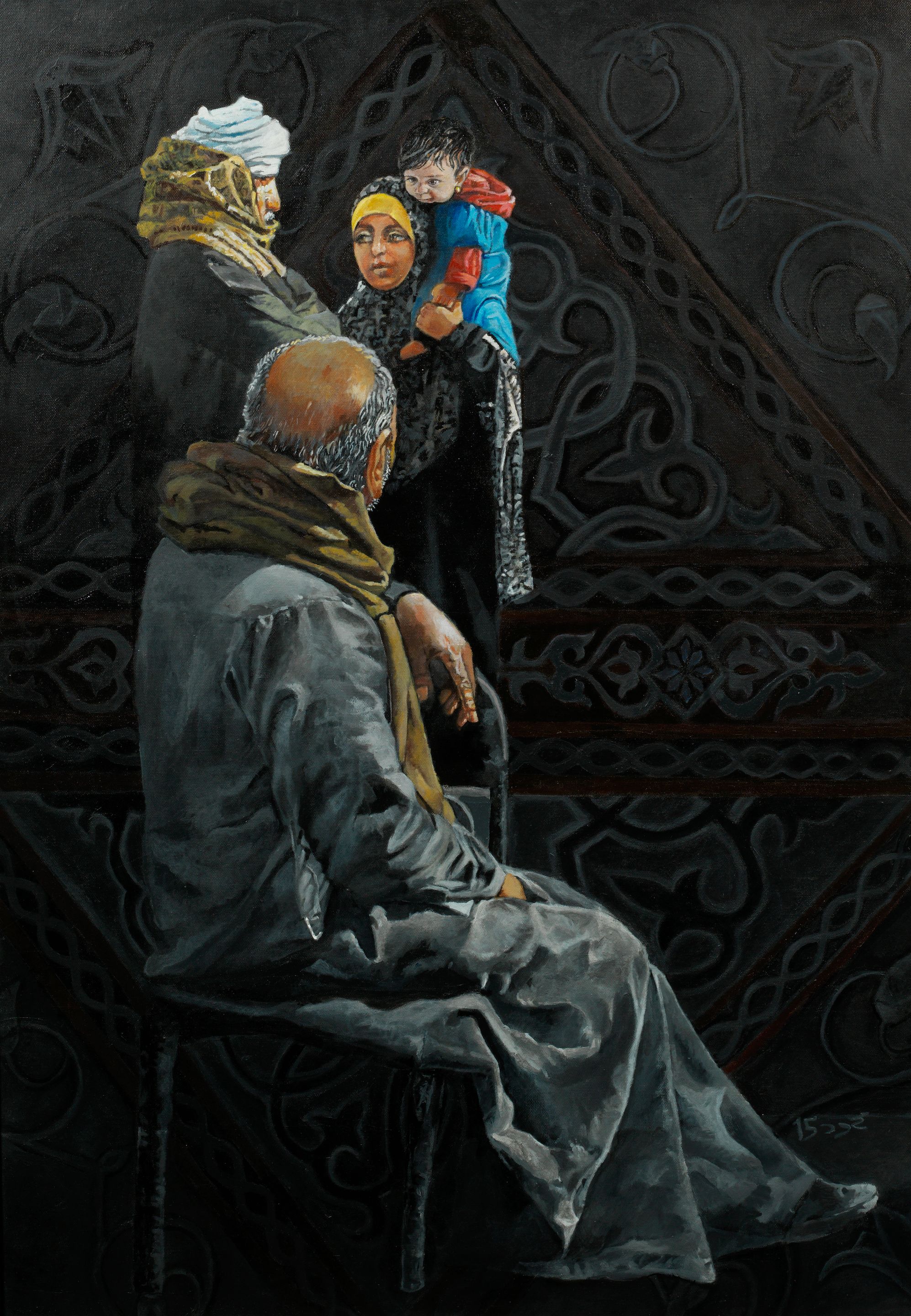 Bonhams : Mahmoud Abdel-Mawgood (Egypt, born 1970) The Family