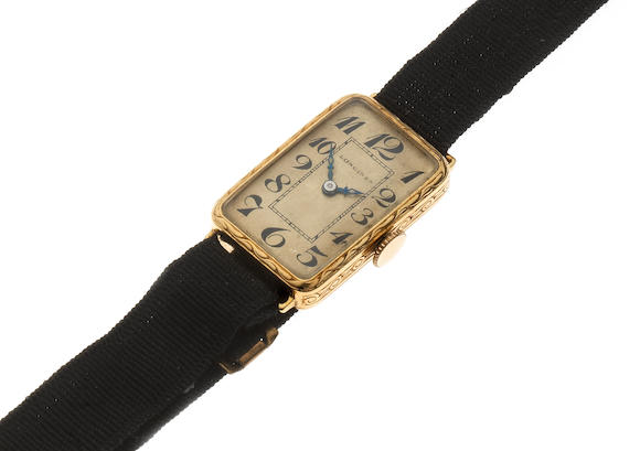 Bonhams Longines An 18k Gold Manual Wind Wristwatch