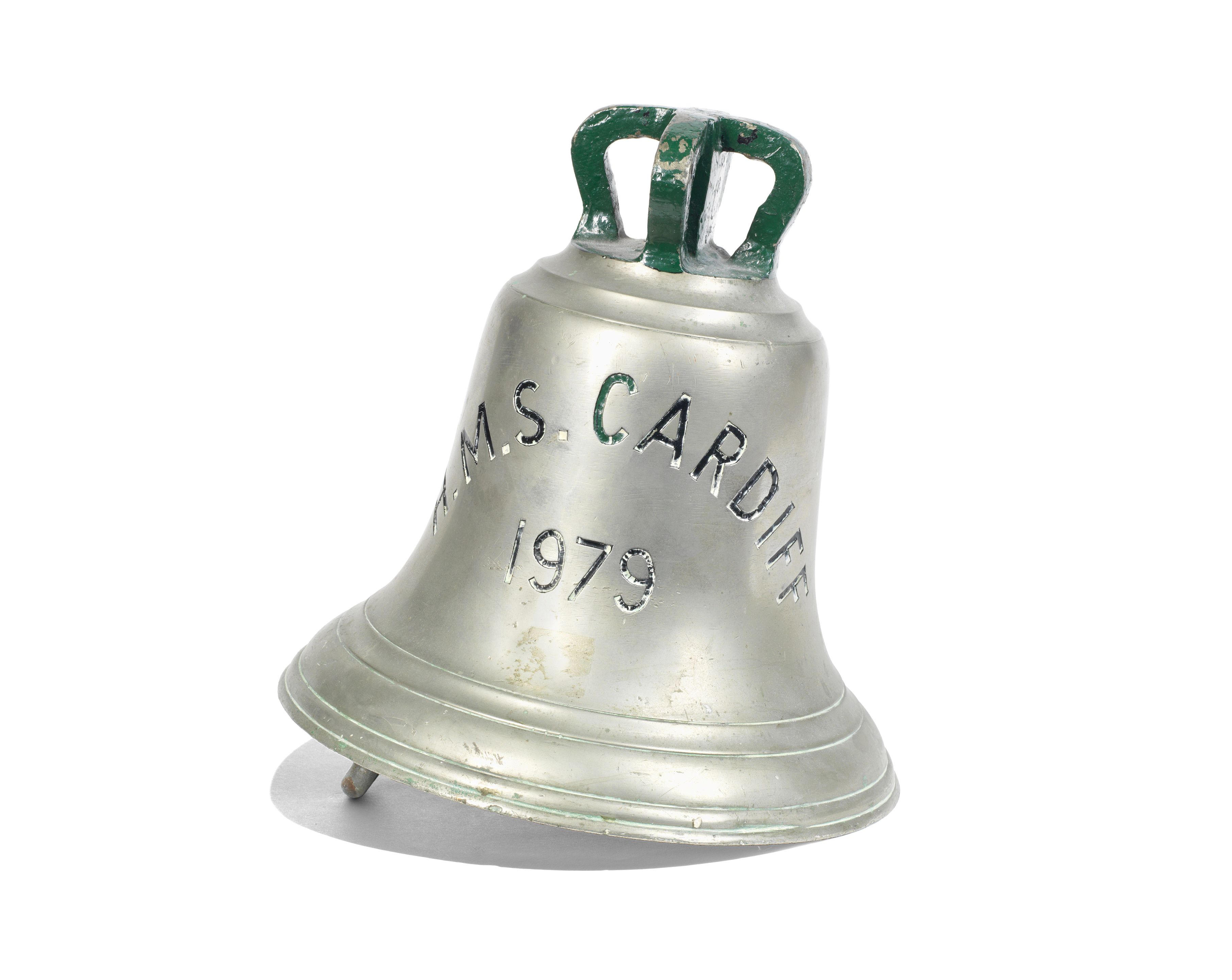 Bonhams : A Ship's bell, H.M.S 'Cardiff', D108, 1979,