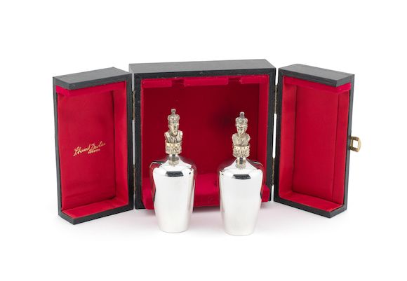 Bonhams : STUART DEVLIN: A scarce cased pair of silver and silver-gilt ...