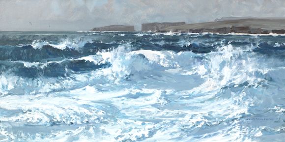 Bonhams : Keith Hope Shackleton (British, 1923-2015) 'Gale in Shetland'