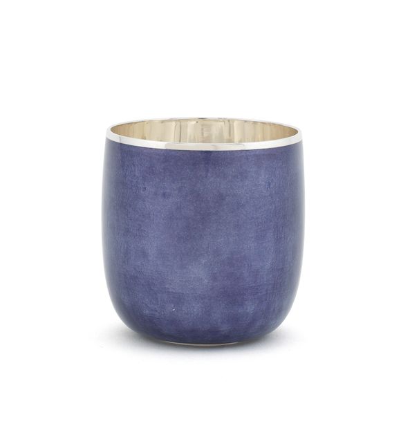 Bonhams : SIMON BENNEY: a silver and purple enamelled beaker London ...
