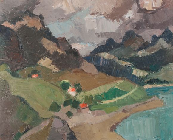 Bonhams : Denis Peploe RSA (British, 1914-1993) Glen Torridon 62 x 75 ...