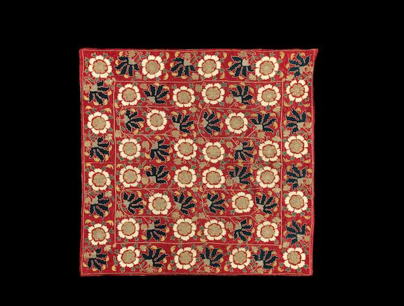 Bonhams : A Fine Ottoman Silk Embroidered bohca Turkey, late 17th ...