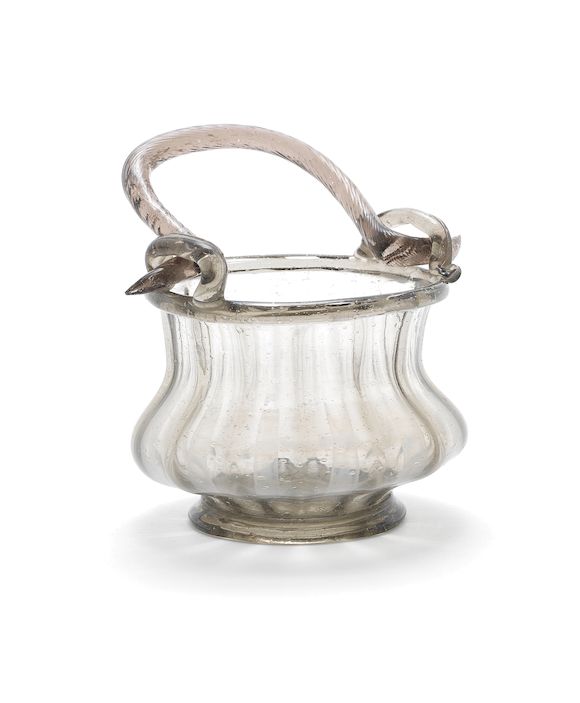 Bonhams : A façon de Venise small basket or aspersory, late 17th century