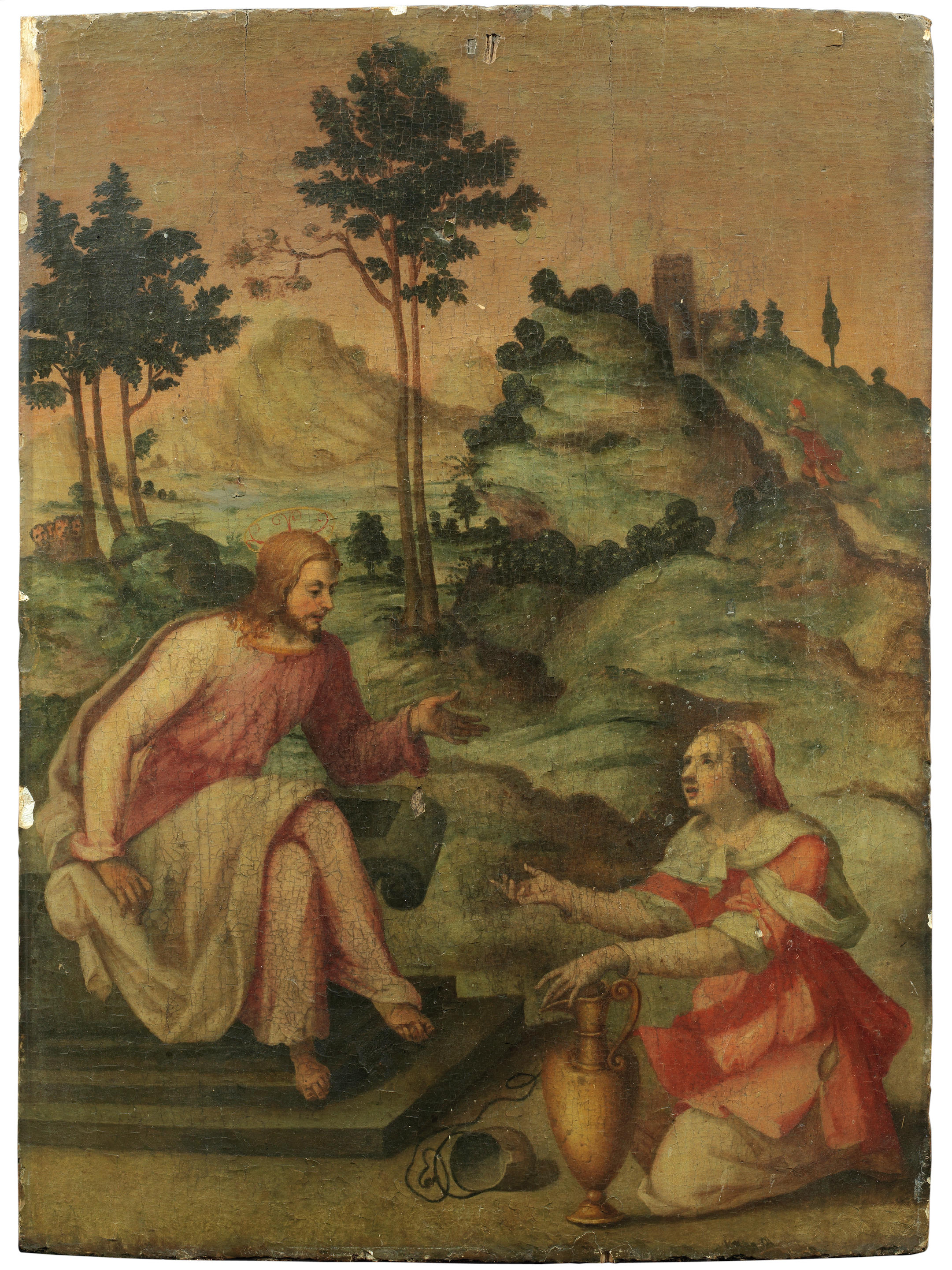 Bonhams Florentine School 16th Century Christ And The Woman Of