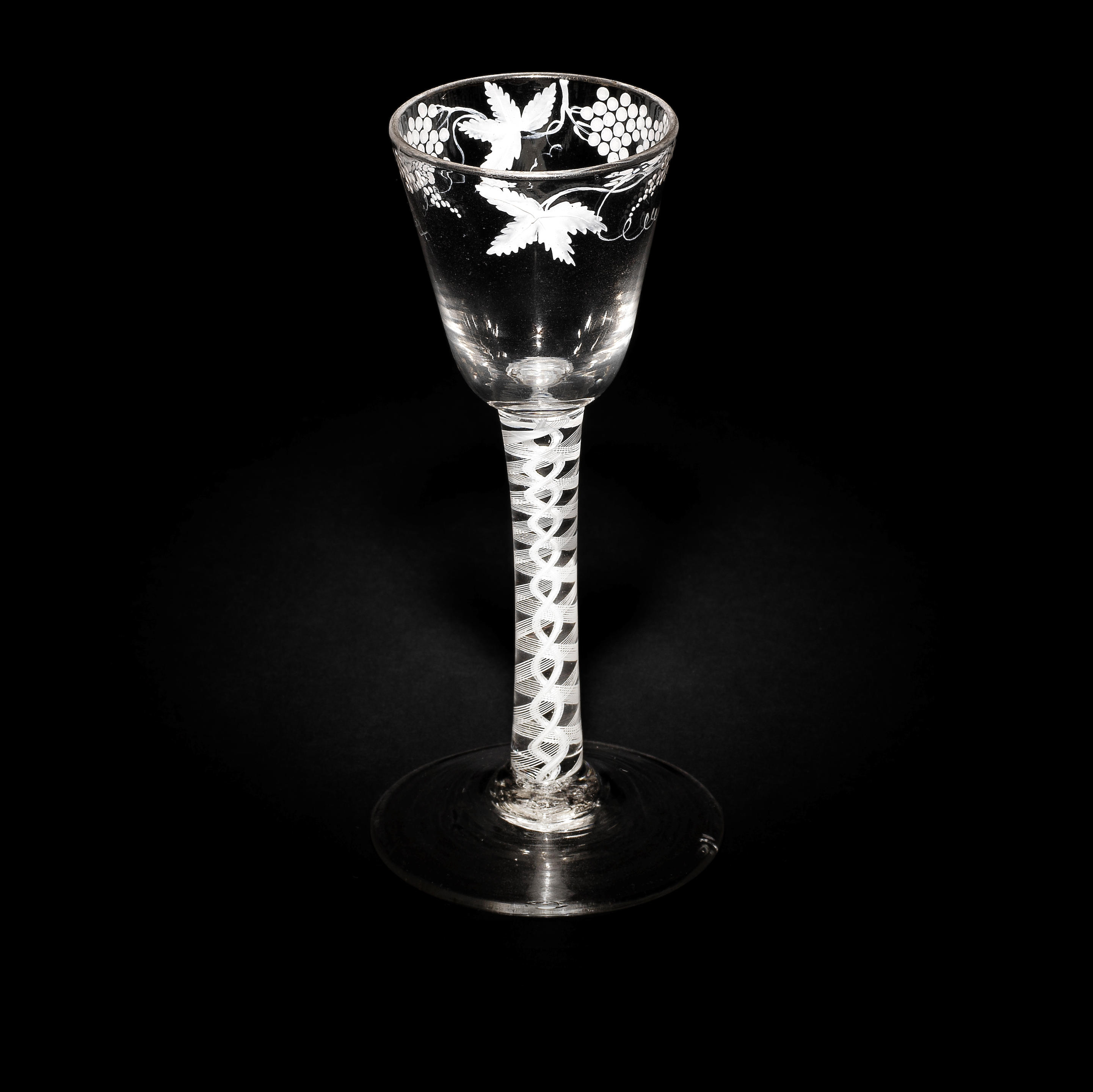 Bonhams A Beilby Enamelled Wine Glass Circa 1765 70