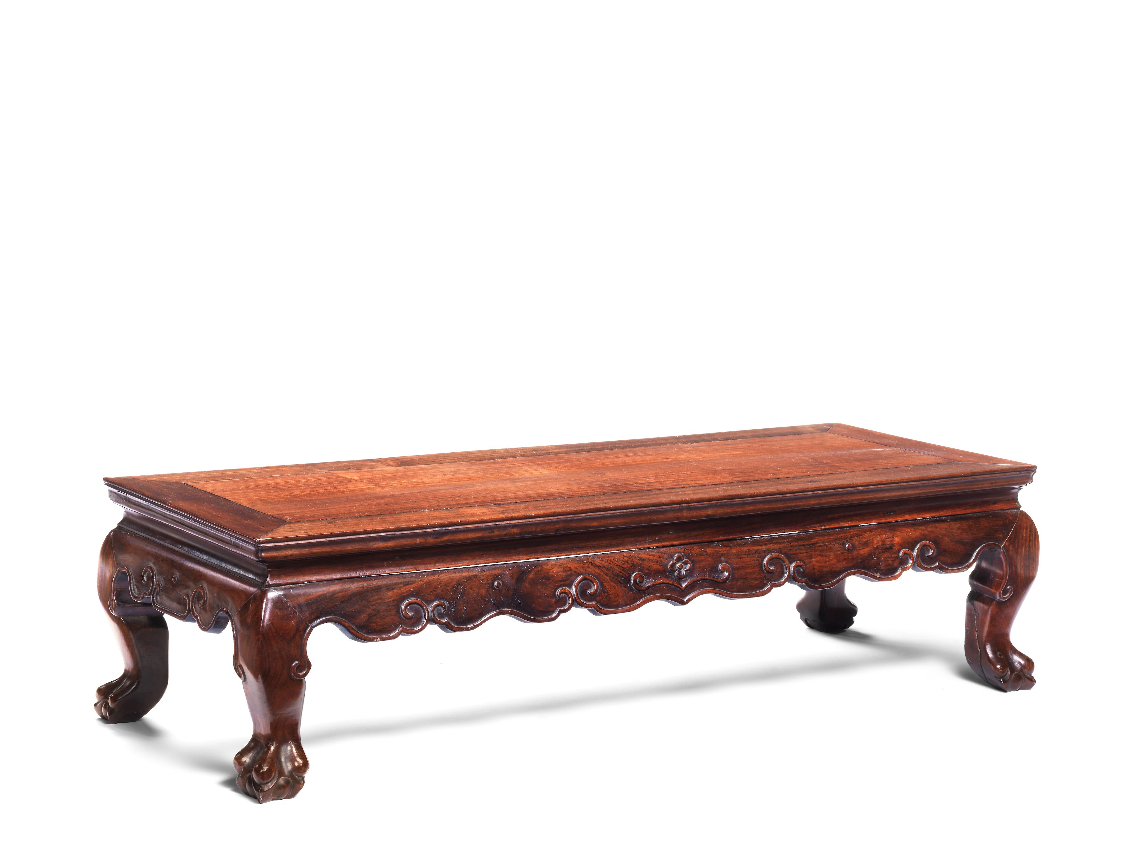 Bonhams : A huanghuali rectangular low table, kang 18th/19th century
