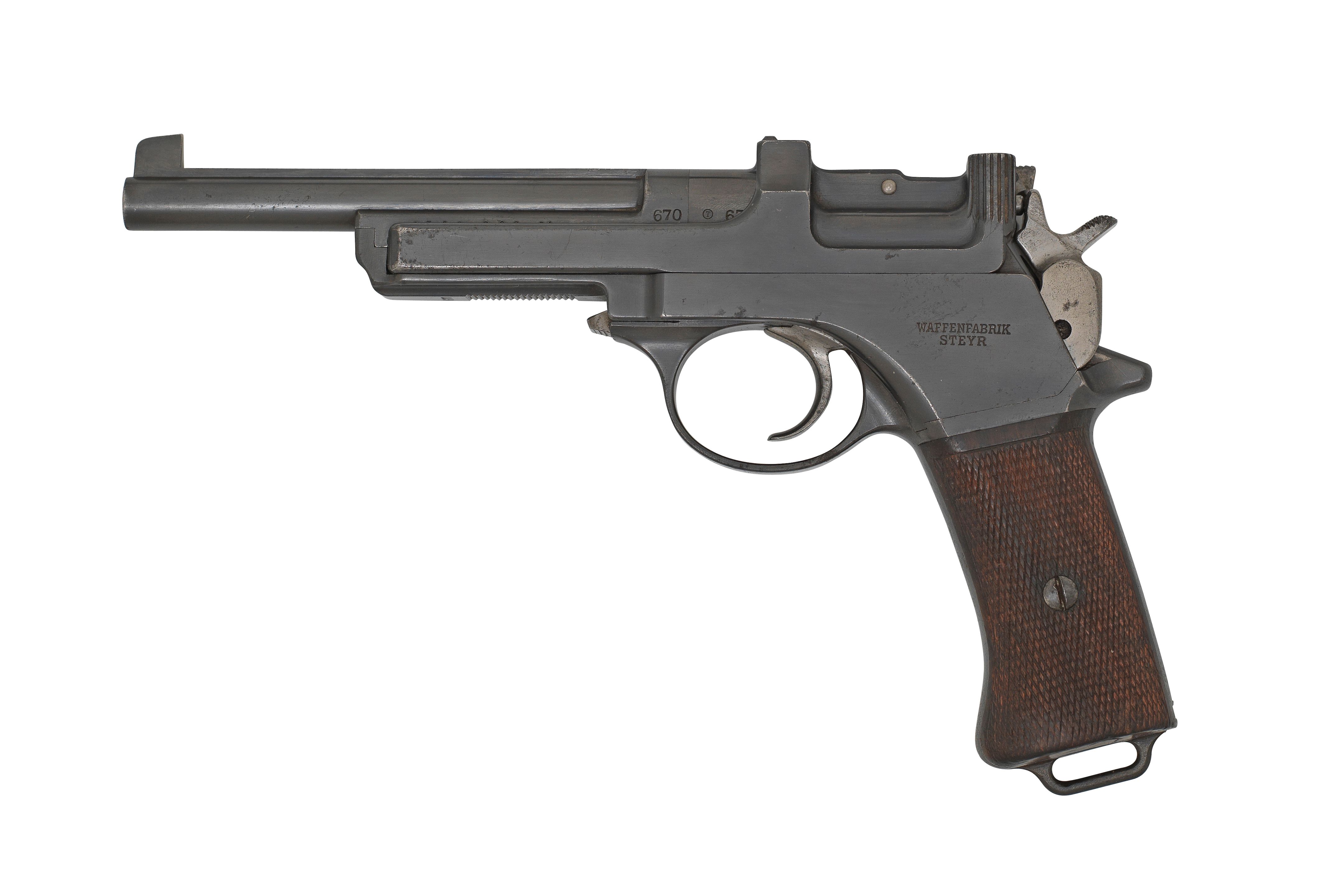 Bonhams : A 7.63mm '1905 System Mannlicher' semi-automatic pistol by ...