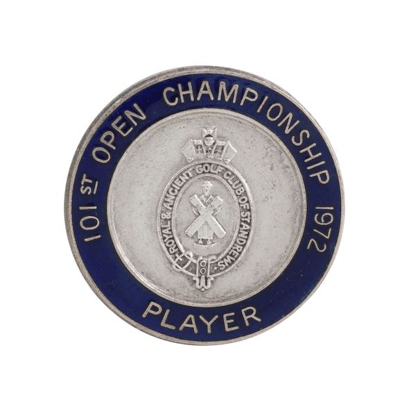 Bonhams : MUIRFIELD: A 1972 OPEN GOLF CHAMPIONSHIP PLAYER'S BADGE