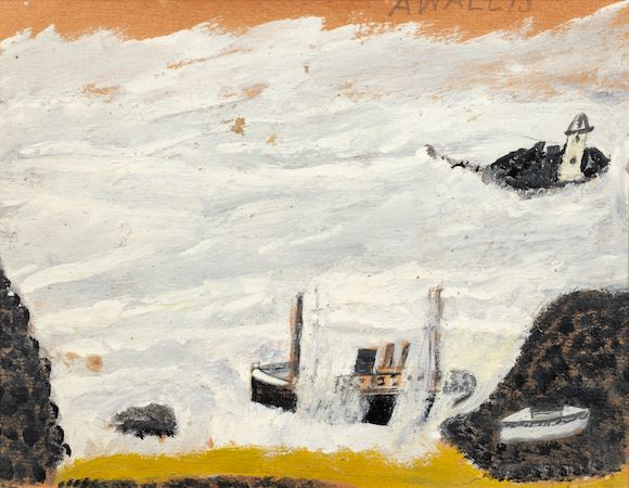 Bonhams : Alfred Wallis (British, 1855-1942) The wreck of the Alba 21.2 ...